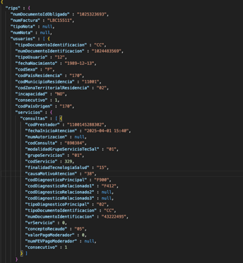 📤 Generación y validación de RIPS
